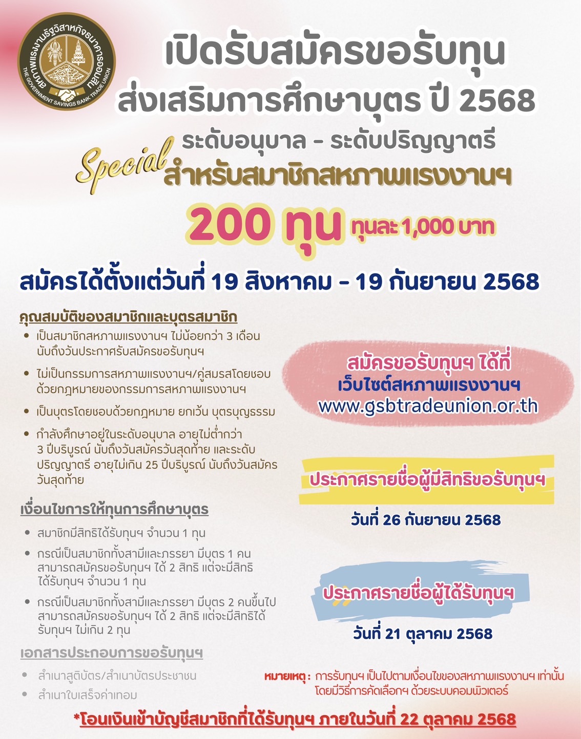 GSB Trade Union – สหภาพแรงงานรัฐวิสาหกิจธนาคารออมสิน